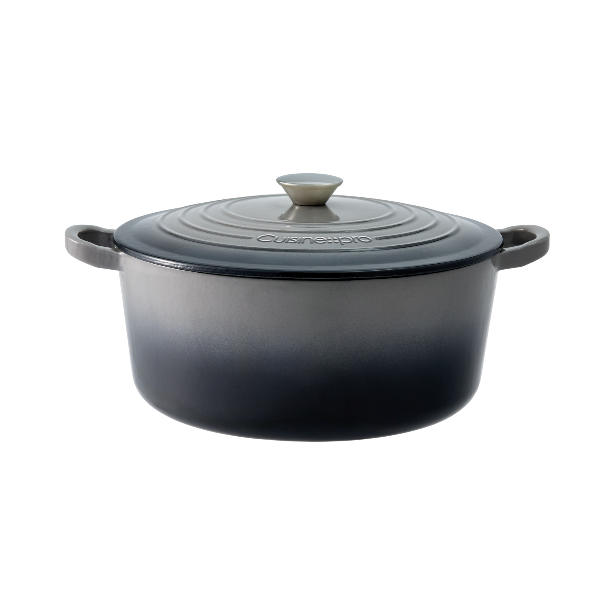 Cocotte ronde en fonte grise LE CONNOISSEUR™ 6,3 L - Cuisine::pro ...