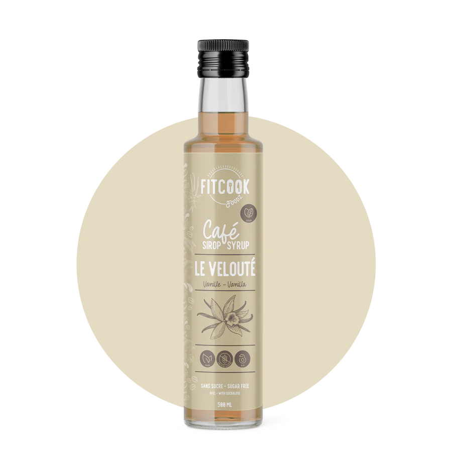 Sirop Keto pour le café à la vanille Le velouté 500ml - Le Fit Cook ...