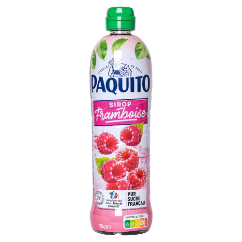 Sirop de framboise 750ml - Paquito – Eugène Allard Cuisine et Tendances
