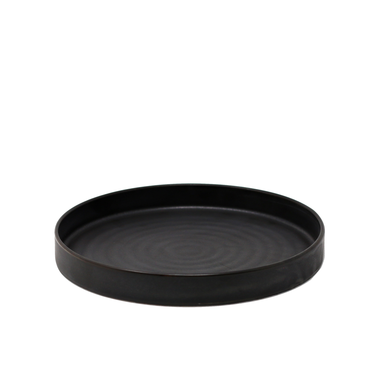 Assiette à rebord Silo Noir 7.5po – Eugène Allard Cuisine et Tendances